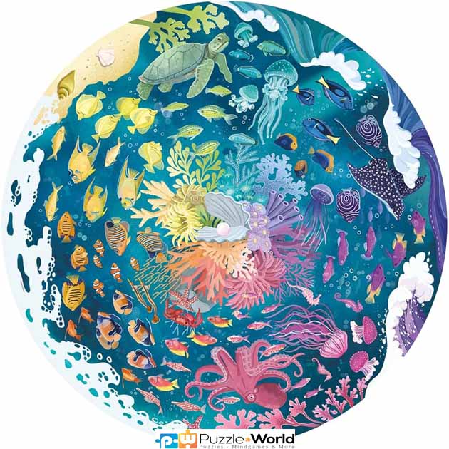 Circle of Colors: Ocean & Submarine – Round Puzzle (500 pcs) – PUZZLE WORLD